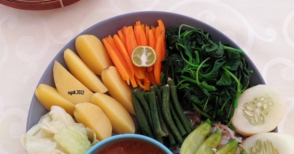 Resep Pecel Sayur Bumbu Instan oleh Nyak Haikal - Cookpad