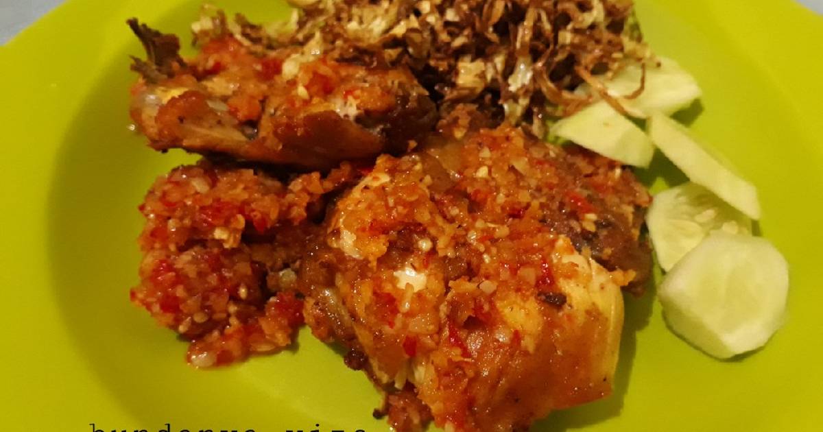 Resep Resep pecel ayam pak gembus oleh Bundanya Vize - Cookpad