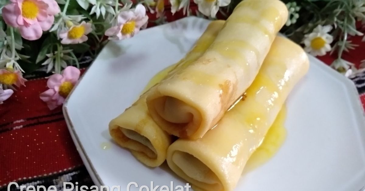 Resep Crepe Pisang Cokelat Saus Lemon oleh Evida Kartini - Cookpad