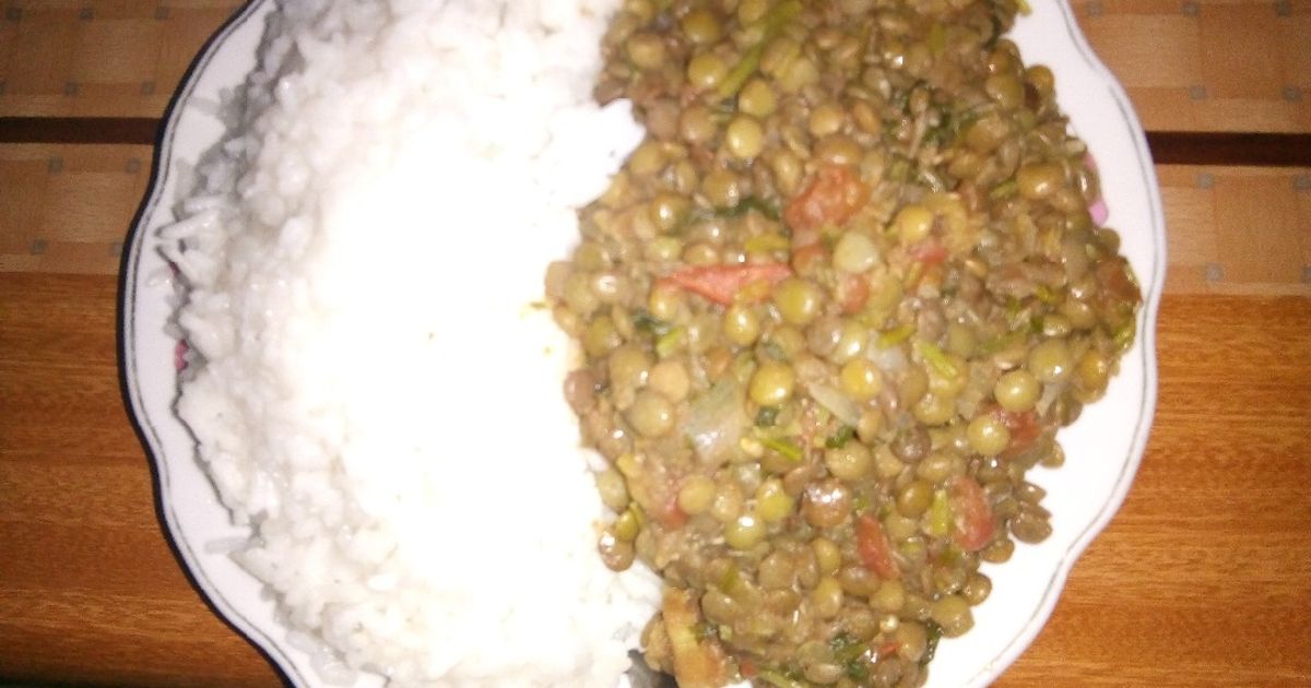 Plain Rice And Western Ndengu Stew Recipe by Rachel - Cookpad