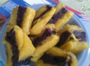 Resep lapis ubi simple mudah tanpa pewarna rumahan enak dan mudah - Cookpad