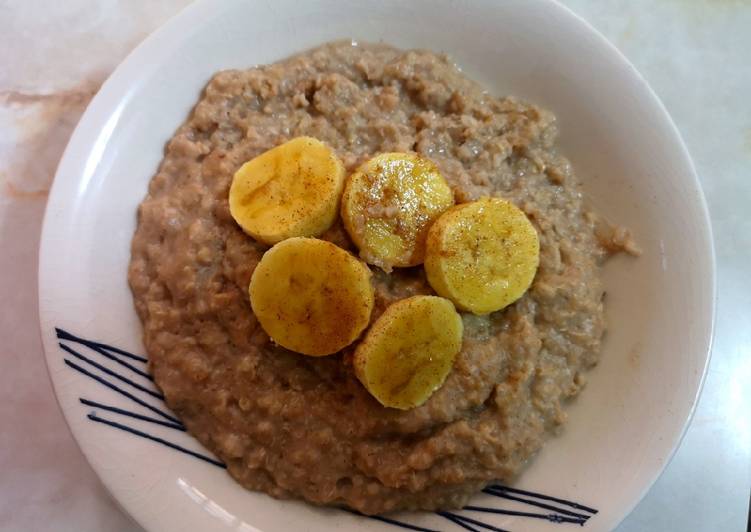 Quinua avena con plátano Receta de Romy Repetto- Cookpad