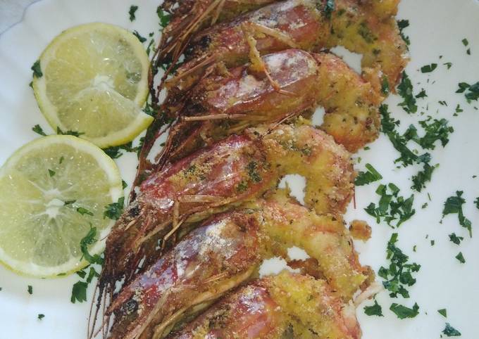 Ricetta Gamberoni gratinati al forno di Nunzia Marzocco - Cookpad