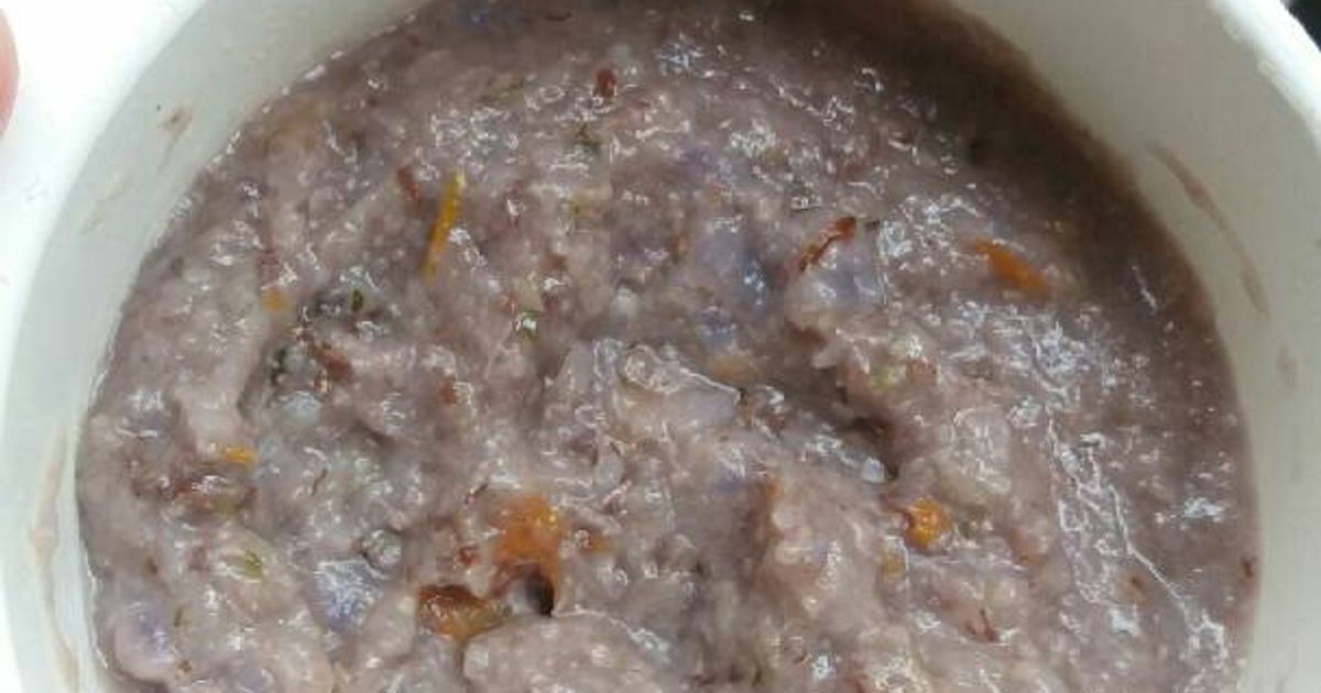 Resep Mpasi 8 Bulan Bubur Tim Duo Protein 4bintang (8+) oleh Sulfie Ana ...