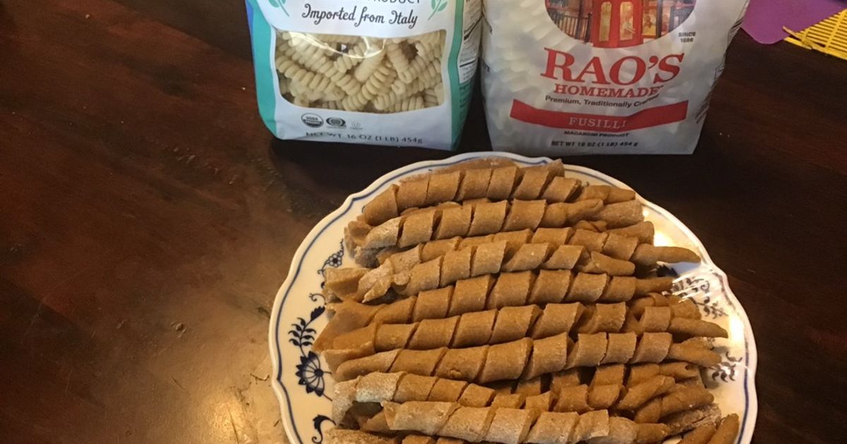 California Farm Hand Made Fusilli Wheat Pasta Recipe by Hobby Horseman