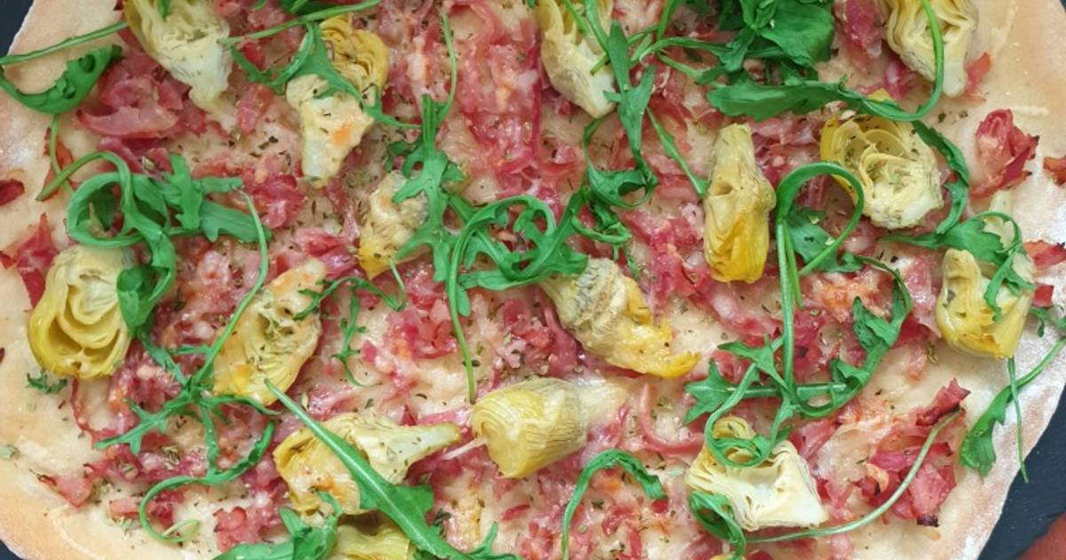 Alcachofa pizza - 50 recetas caseras- Cookpad