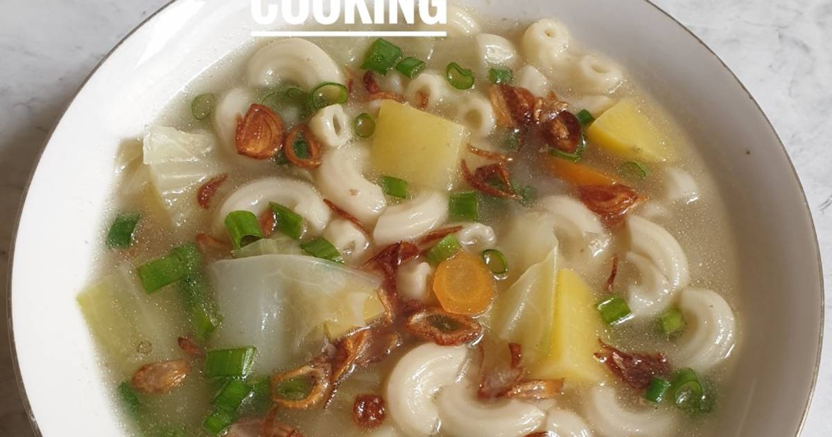 Resep Sup Sayur Macaroni oleh Kimmy - Cookpad