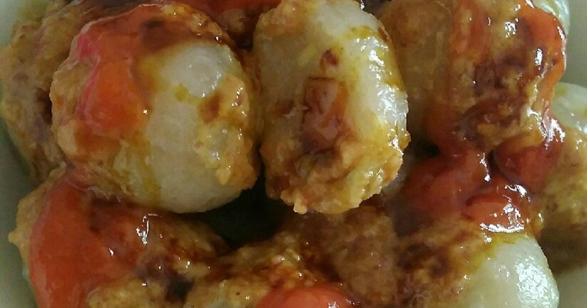 Resep Cilok Isi Sosis Bumbu Kacang oleh Ika Sulistianingsih - Cookpad