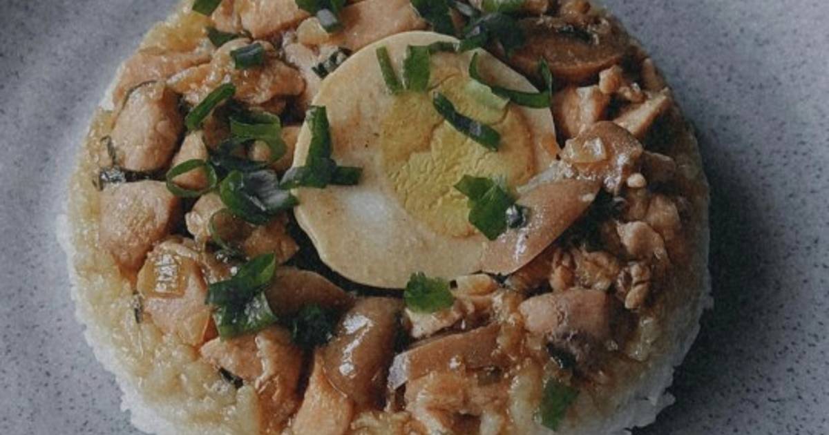 Resep Nasi Tim Ayam Jamur oleh Verena Tiara - Cookpad