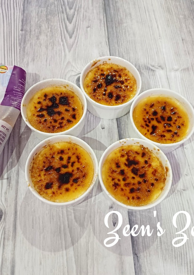 Creme Brulee With Custard Powder Recipe by ZMA - Cookpad