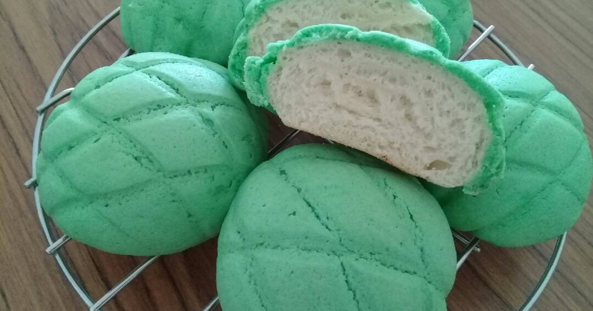 Resep Pandan melon bread oleh Dedin Puspitazarie - Cookpad