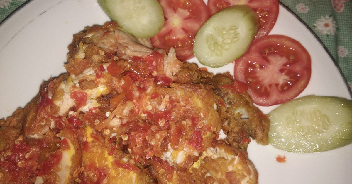 Resep Ayam Geprek Geger oleh Suarti Ningsih - Cookpad