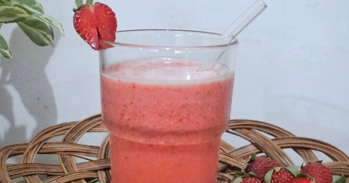 Resep Jus Strawberry oleh Mimam Mu - Cookpad