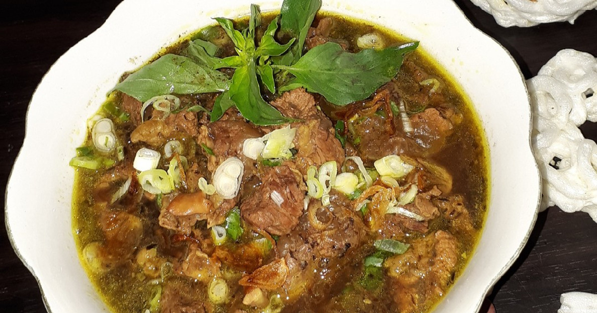 Resep Rawon Daging Sapi oleh 👩‍🍳 Mama Akmal - Cookpad