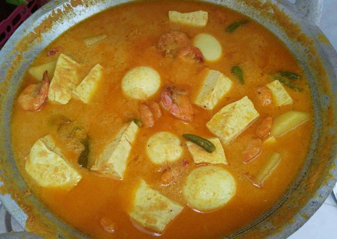 Resep Gulai telur, tahu, kentang, udang versi Padang oleh swd winda ...