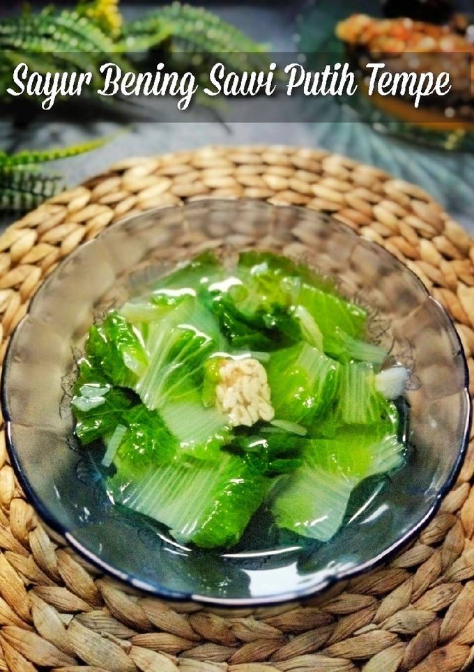 Resep Sayur Bening Sawi Putih Tempe oleh Farhah - Cookpad