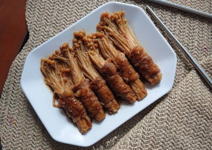 Resep Beef Enoki Rolls oleh zisca - Cookpad