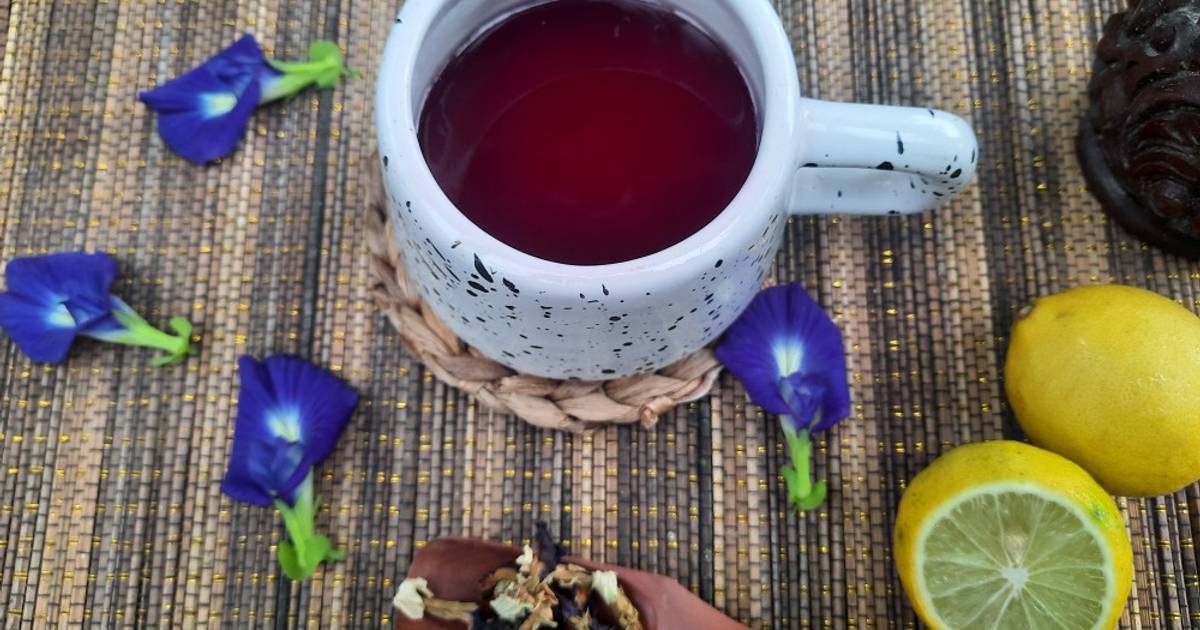 Resep Teh Telang Lemon + Madu oleh Kia Arthemist - Cookpad