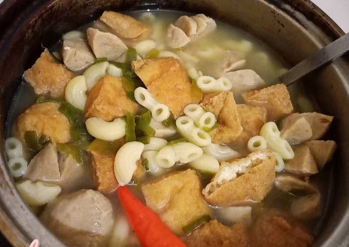 Resep Sup Bakso Tahu Makaroni oleh Fransciska Siska - Cookpad