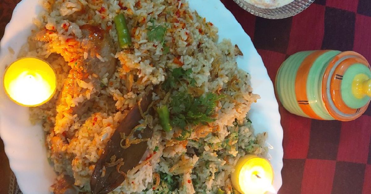 Chicken Polaw Recipe by Nargis shaikh Shaukat - Cookpad