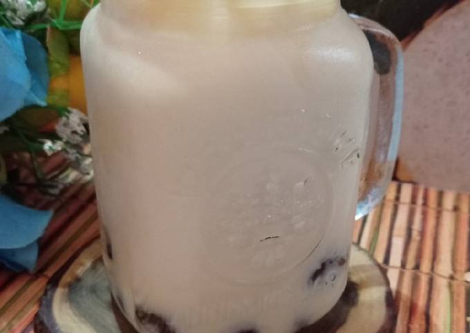 Resep Es Boba Susu Gula Merah oleh Ana Rafa Fadhlillah - Cookpad