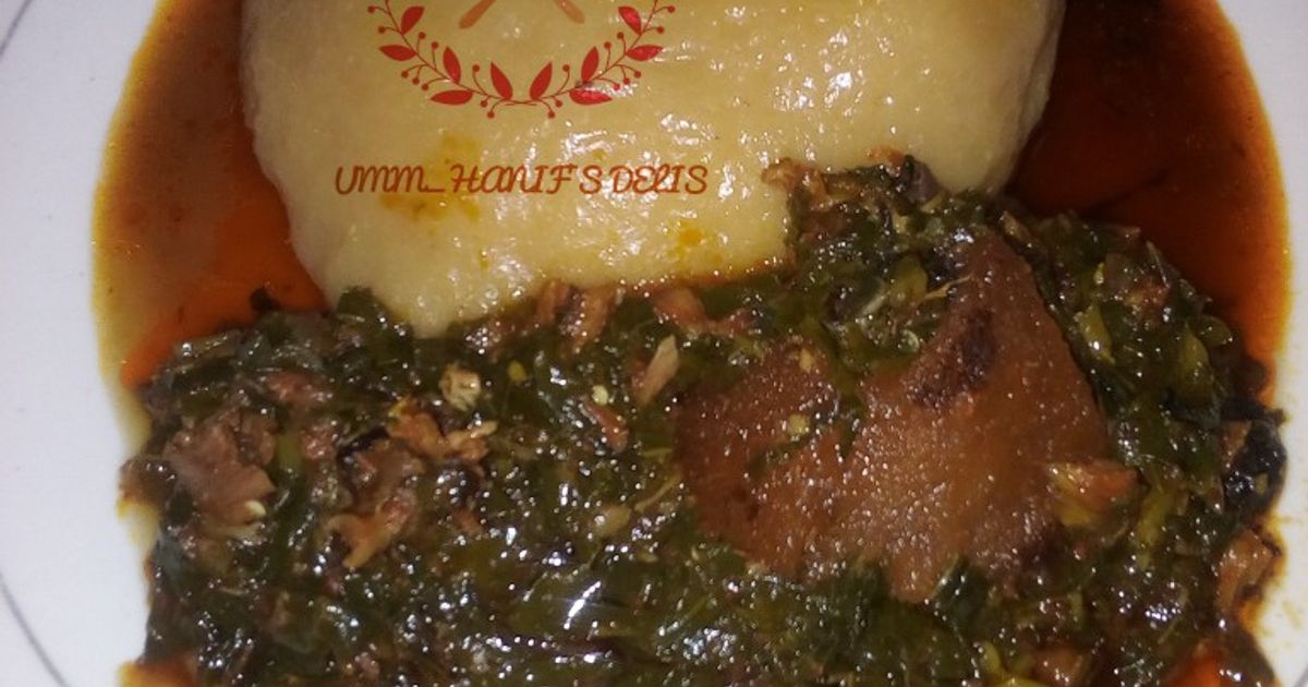 Water Leaf Soup With Cassava Swallow Recipe by Meenas Small Chops N ...
