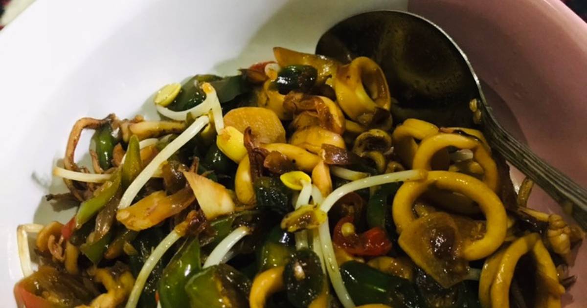 Resep Cumi Cabai ijo ale - bumbu iris simpel oleh irs~ - Cookpad