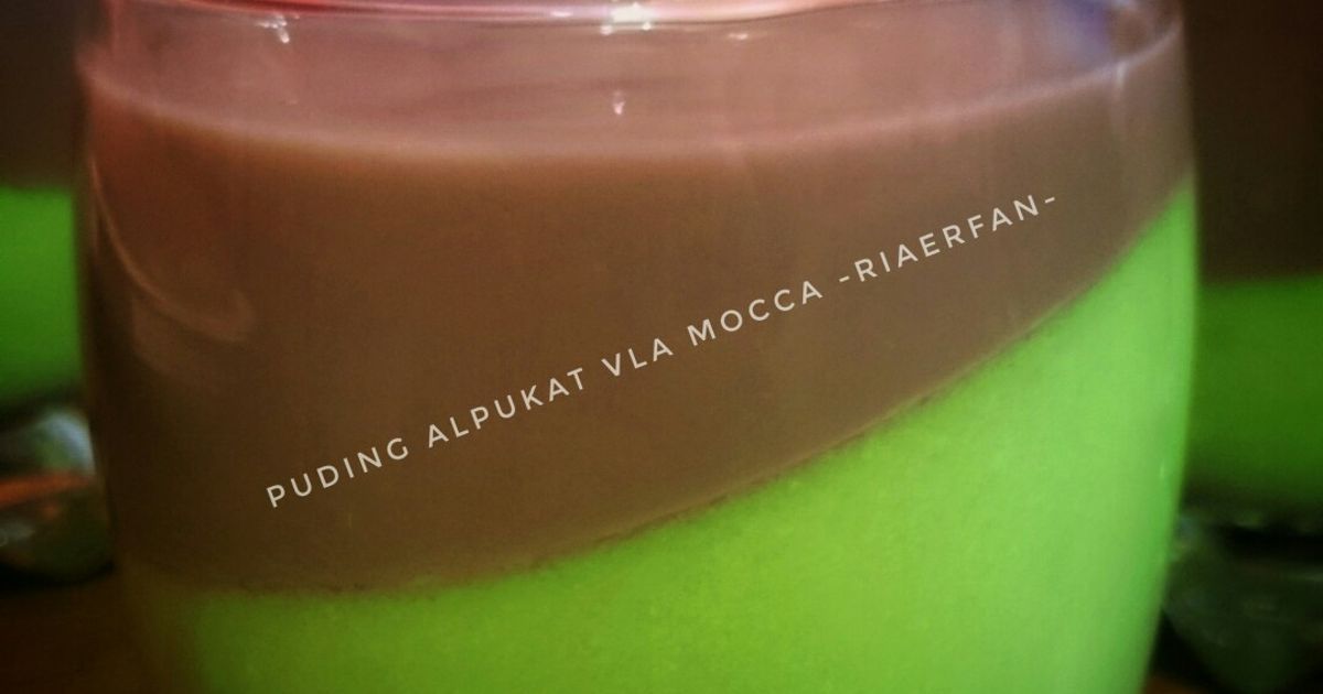 Resep Puding Alpukat Vla Mocca oleh Ria Erfan - Cookpad