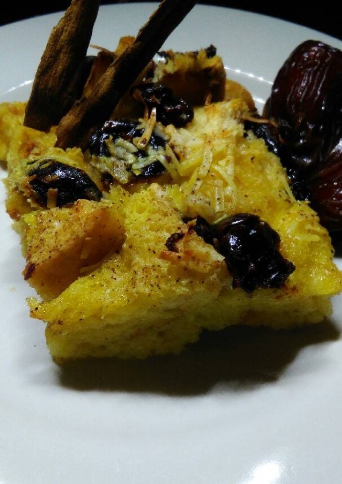 Resep Puding roti kurma cream cheese oleh Anna Ummu Ibrahim - Cookpad