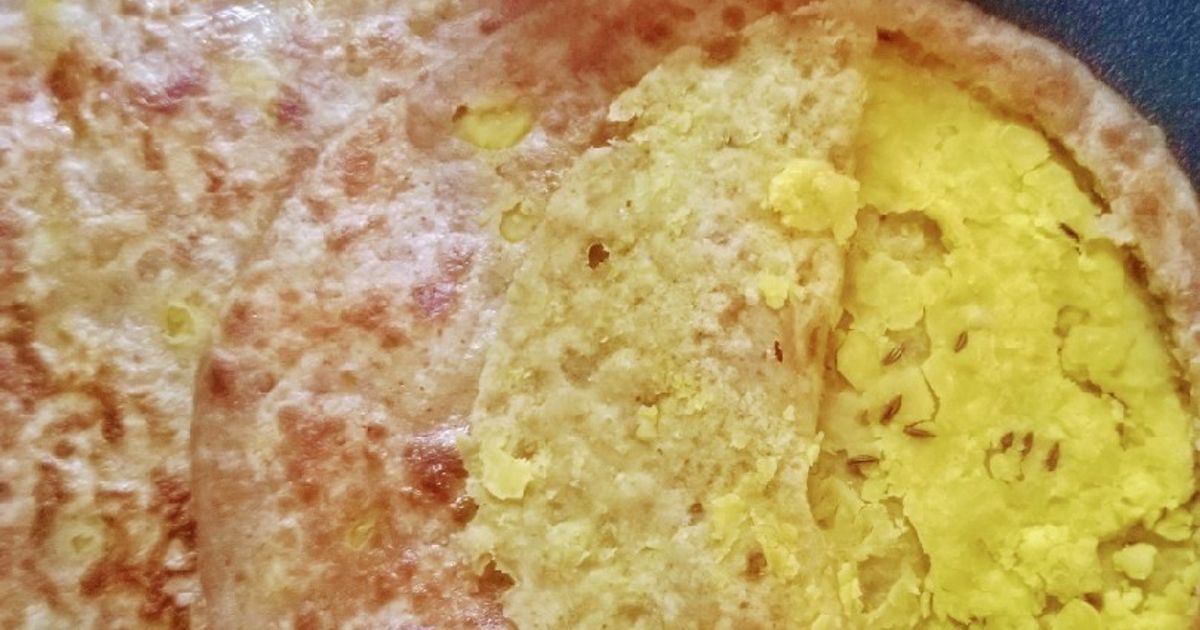 Without Onion Garlic Chana Daal Stuffed Satvik Paratha Recipe by ...