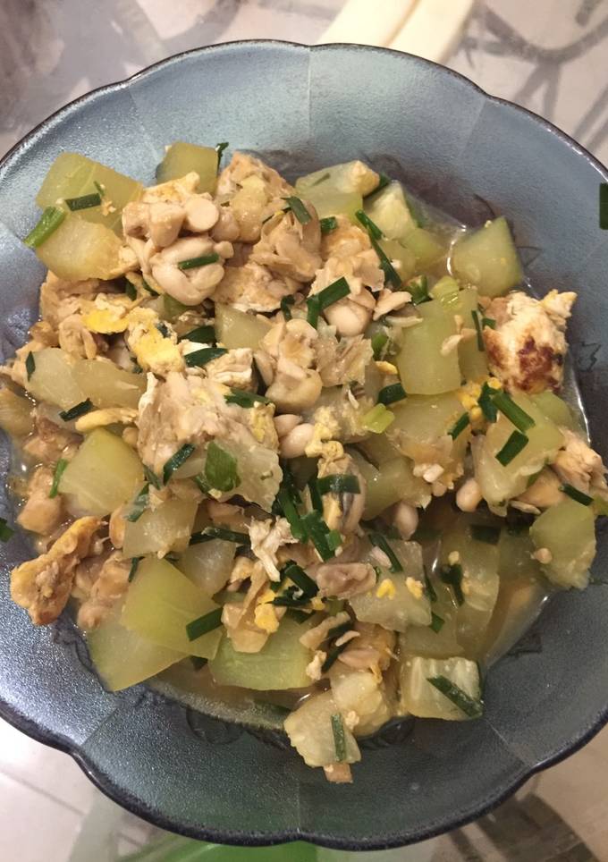 Resep Tumis Kucai Labu Air campur Tempe oleh Agustina Erlinda - Cookpad