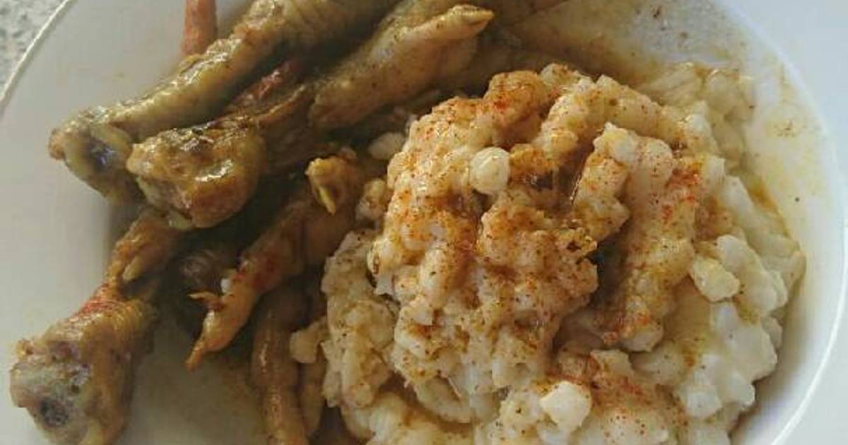 Samp and chicken feet Recipe by Tini - Cookpad