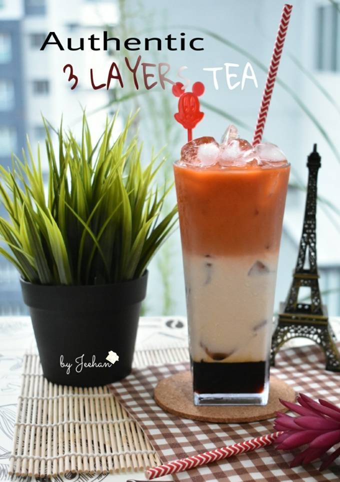 Resep Authentic Three Layers Tea / TEH C PENG oleh Mommy Nawla#Jeehan ...