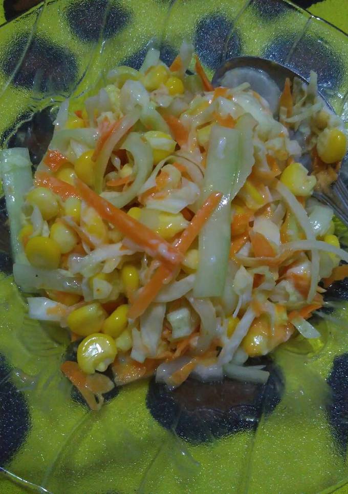 Resep Salad sayur untuk diet OCD day 1 oleh Bunda Naufal - Cookpad