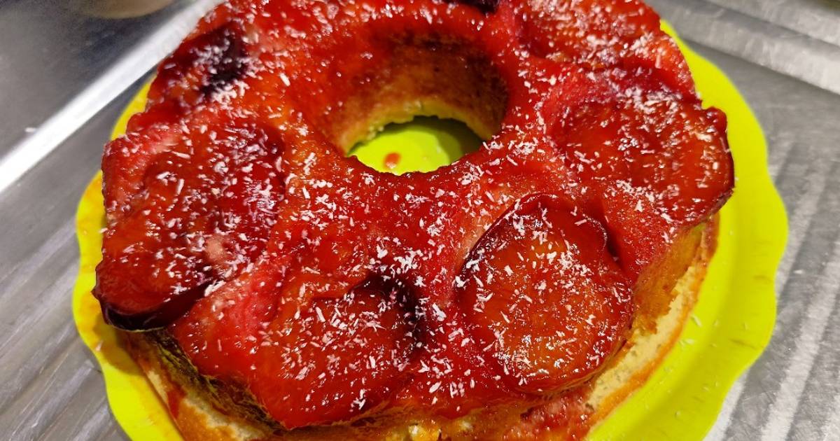 Torta invertida de ciruelas Receta de Cesar - Cookpad