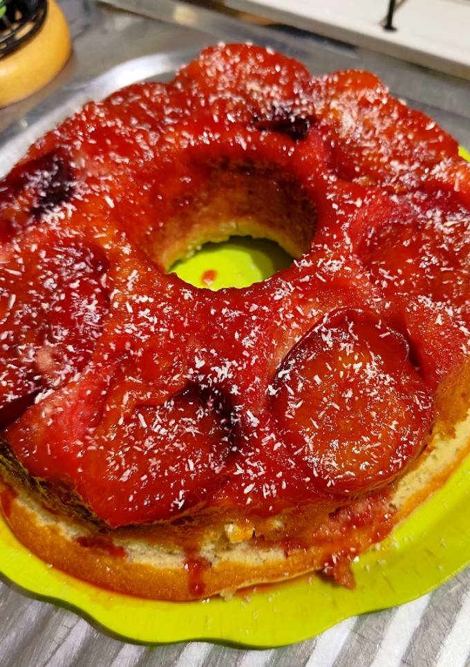 Torta invertida de ciruelas Receta de Cesar - Cookpad