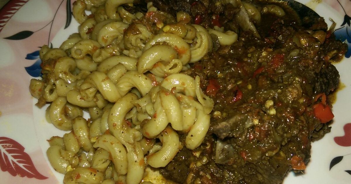 Macaroni Jolof Wit Pepper Soup Recipe by Afreeda's_Bakery - Cookpad