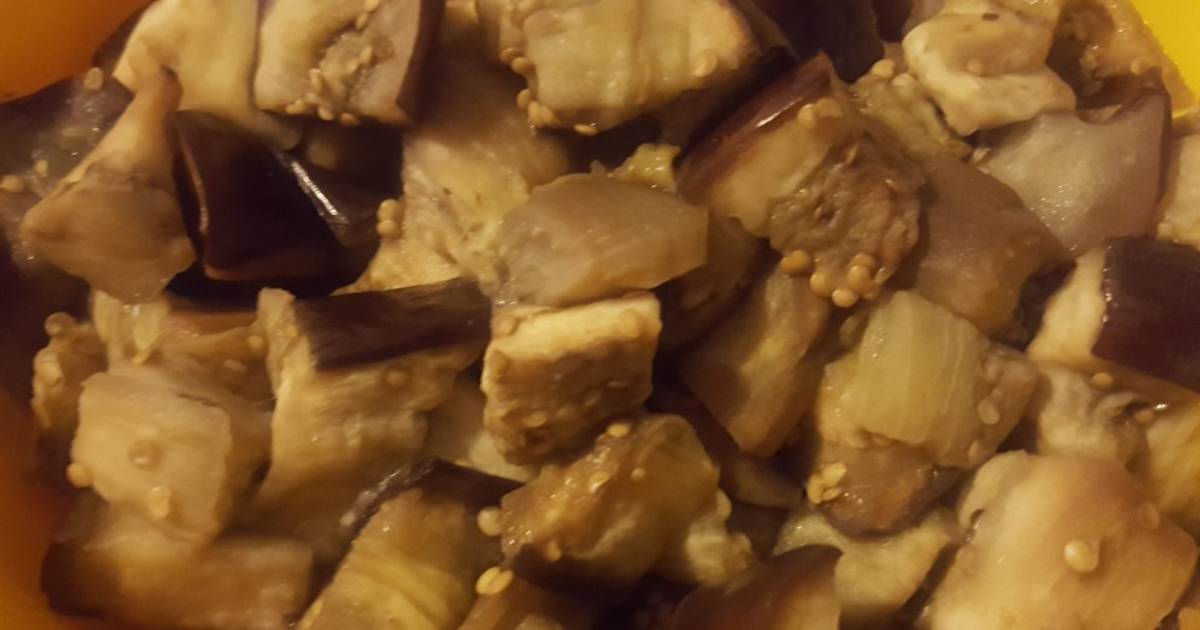 Ensalada tibia de berenjena fácil Receta de Crist Pomett- Cookpad