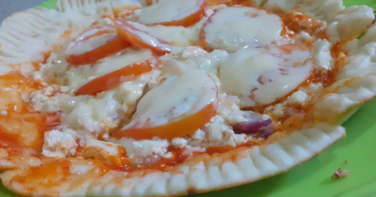 Resep Pizza teflon topping tahu oleh Ayu Okta - Cookpad