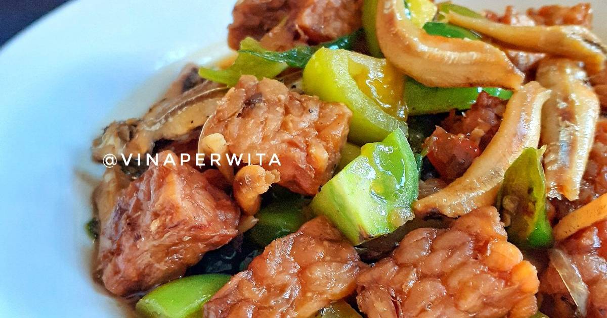 57 resep tempe teri lombok hijau enak dan mudah - Cookpad