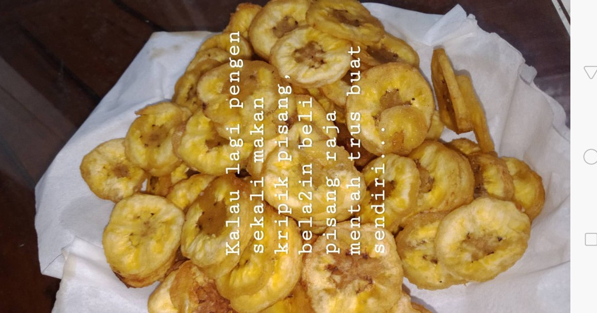 Resep Kripik Pisang Raja Garing Gurih Extra Simple oleh Andi Sitti ...