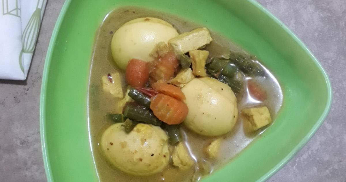 Resep Sayur telur kuah kuning oleh Ani Brilian - Cookpad