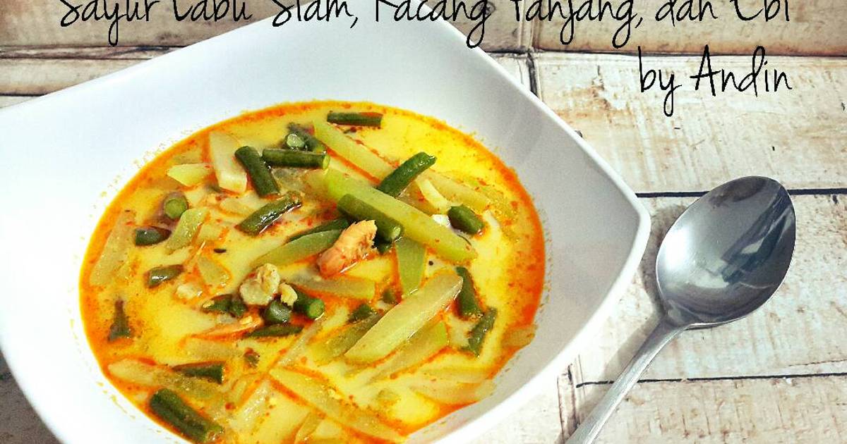 540 resep sayuran labu siam kacang panjang dan ebi enak dan mudah - Cookpad