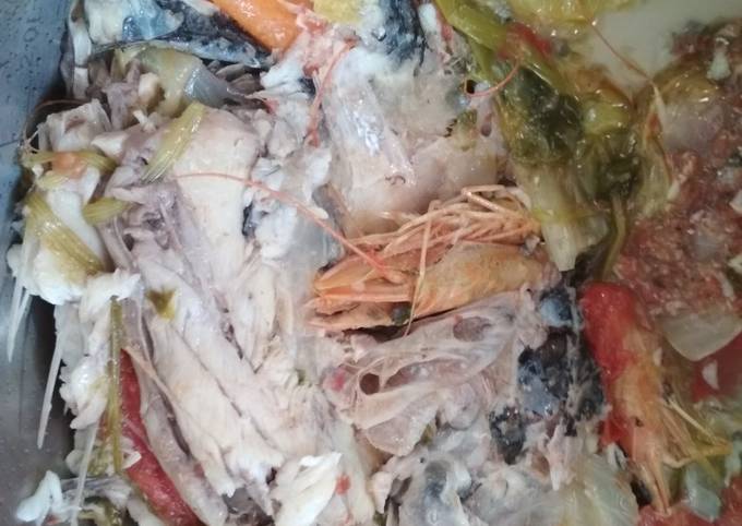 Fumet de pescado Receta de Jaime Ascaso 🍅🍊🍊🍅- Cookpad