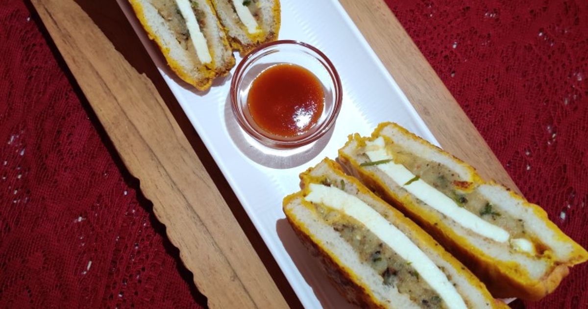 Paneer Bread Pakoda Recipe by rama - Cookpad