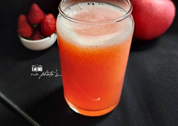 Resep Jus Apel Strawberry oleh Nuniek Wijayanti - Cookpad