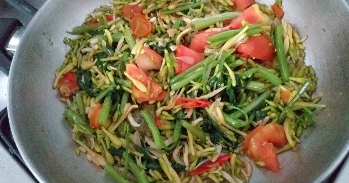 Resep Tumis bunga pepaya oleh yekti - Cookpad