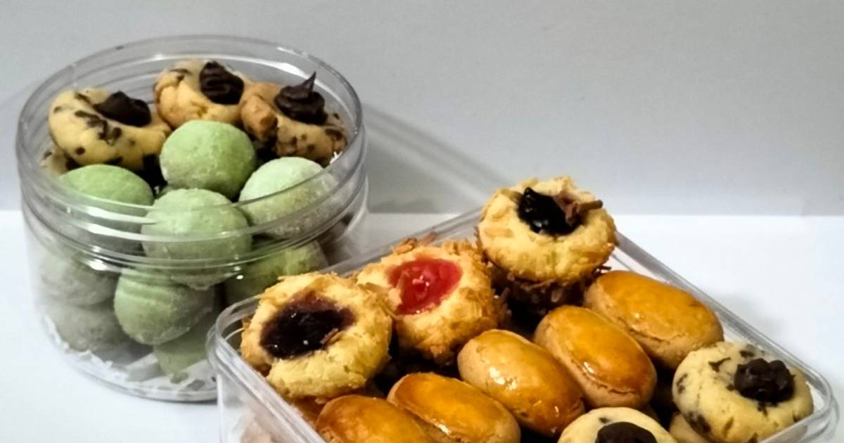 Resep 900. Cookies Sat Set (4 macam kue kering) oleh Arti Winarni - Cookpad