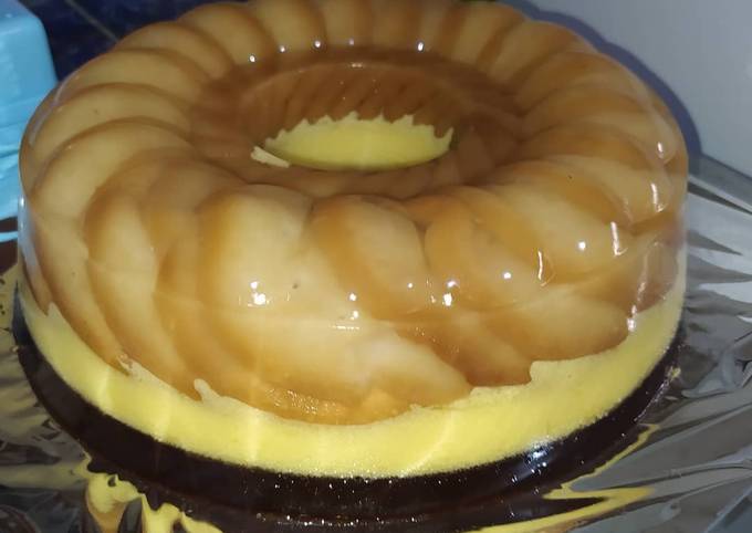 Resep Puding marie regal 3 lapis oleh Nourma Julita - Cookpad