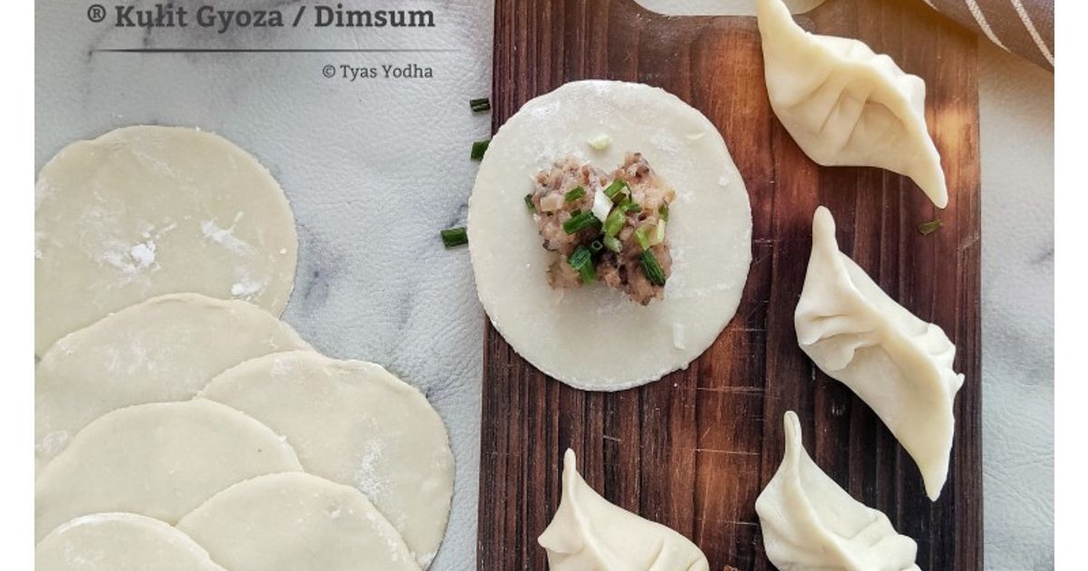 Resep Kulit Gyoza / Dimsum / Dumpling / Kuotie / Pangsit oleh Tyas ...